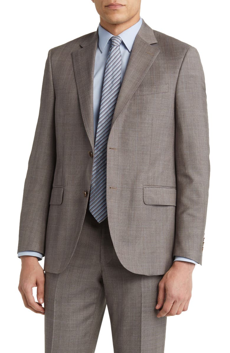 Peter Millar Tailored Fit Plaid Wool Suit | Nordstrom