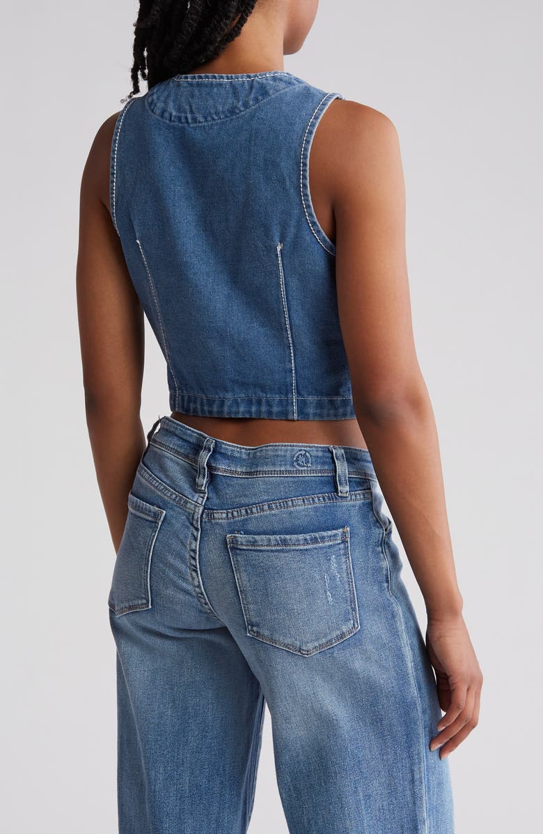FLYING ANGEL Heavy Stitch Denim Vest | Nordstromrack