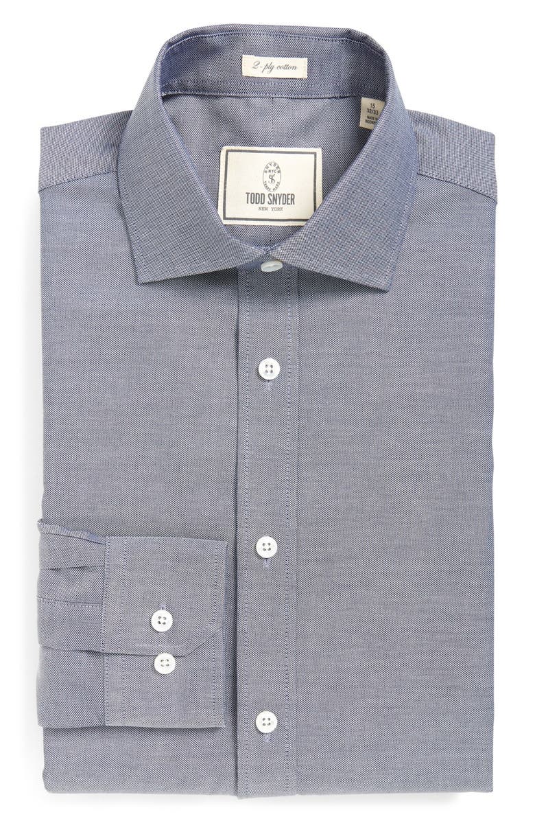 Todd Snyder White Label Trim Fit Solid Dress Shirt | Nordstrom