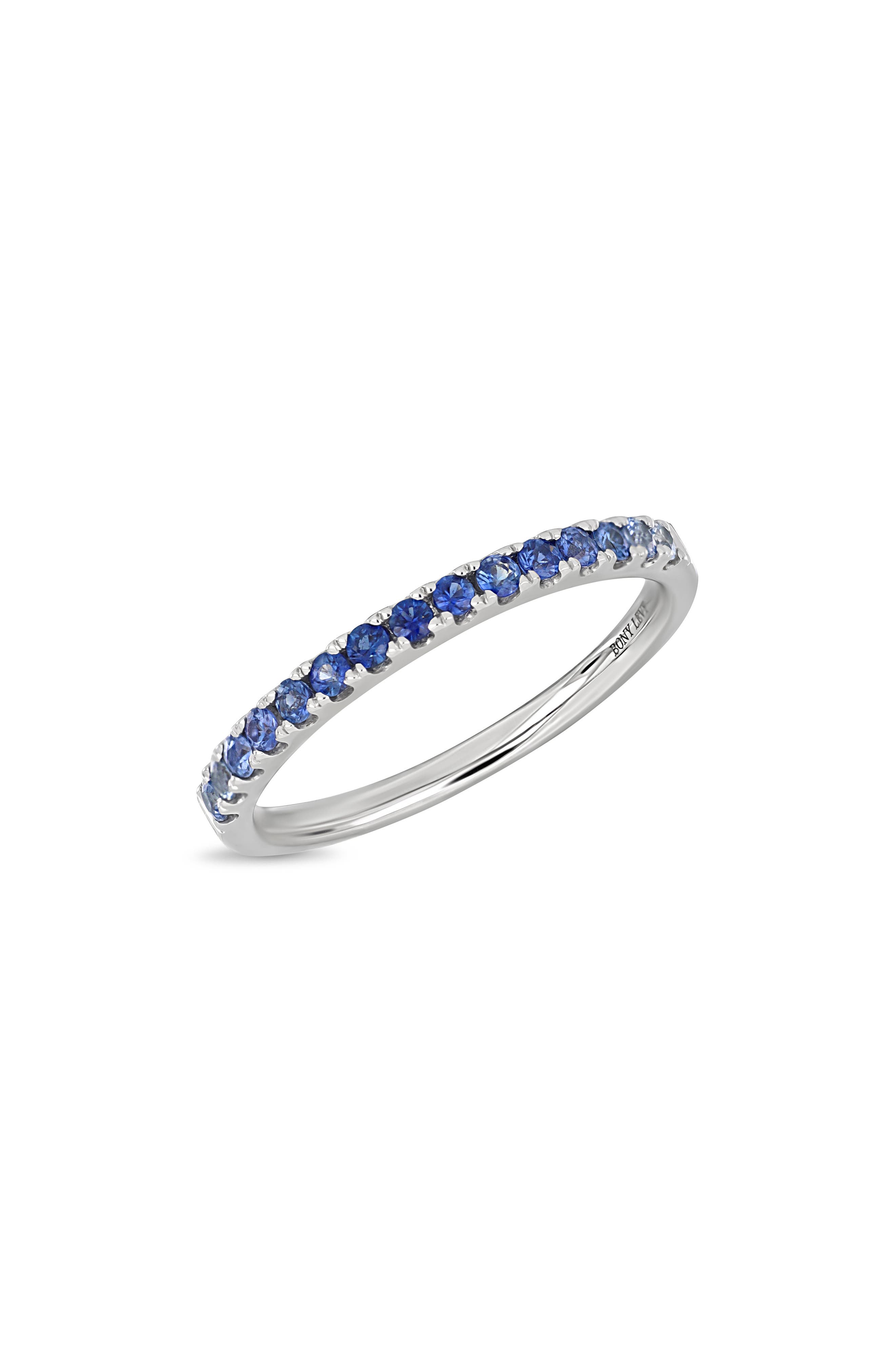 Bony Levy El Mar Blue Sapphire Stacking Ring | Nordstromrack