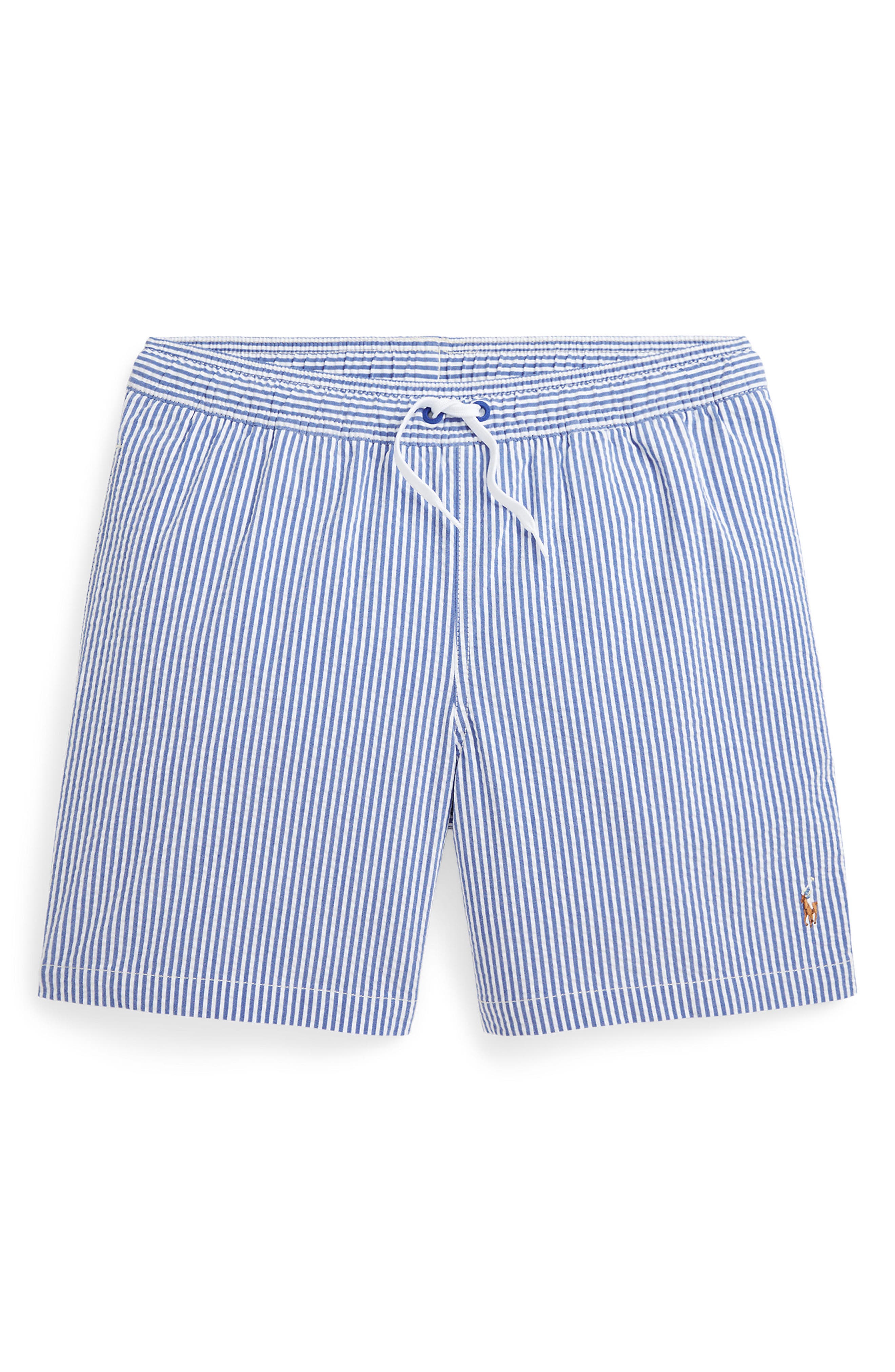 Polo Ralph Lauren Kids' Traveler Stretch Seersucker Swim Trunks ...