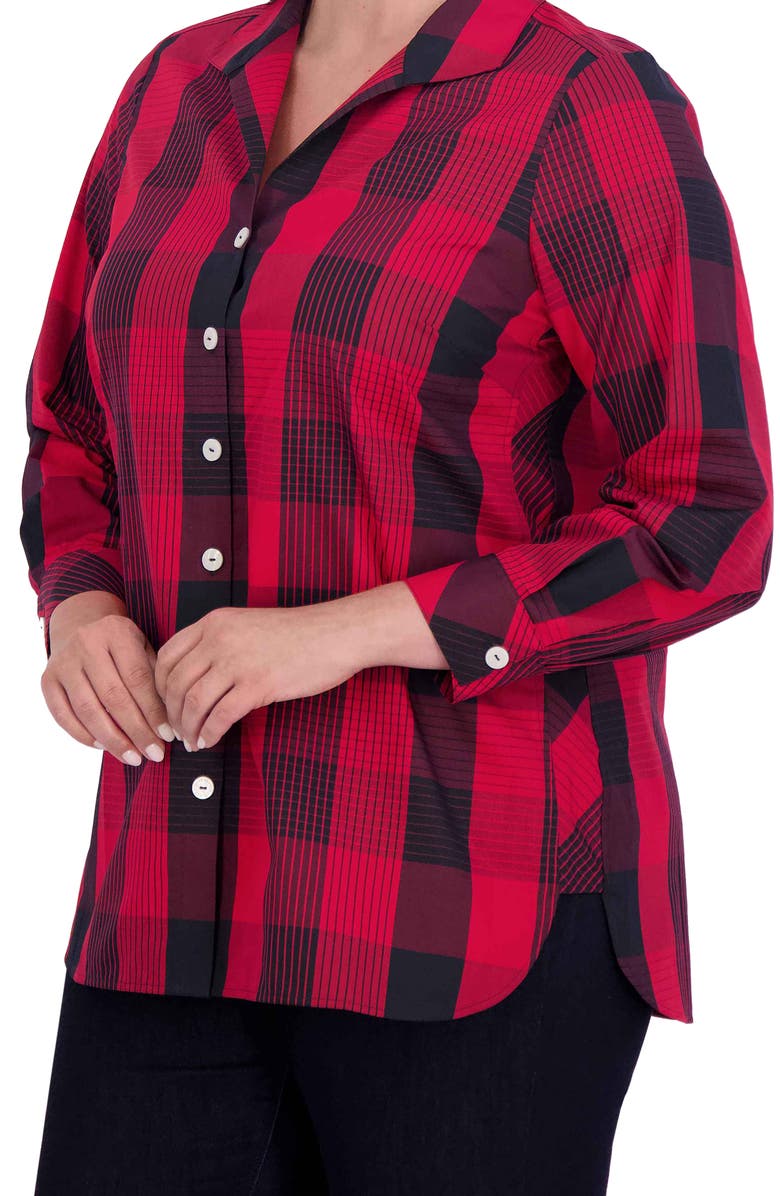 Foxcroft Pandora Buffalo Plaid Button-Up Shirt | Nordstromrack