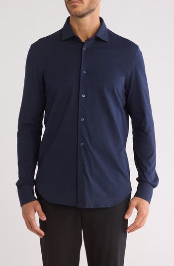 Victor Emmanuel Cotton Knit Dress Shirt | Nordstromrack