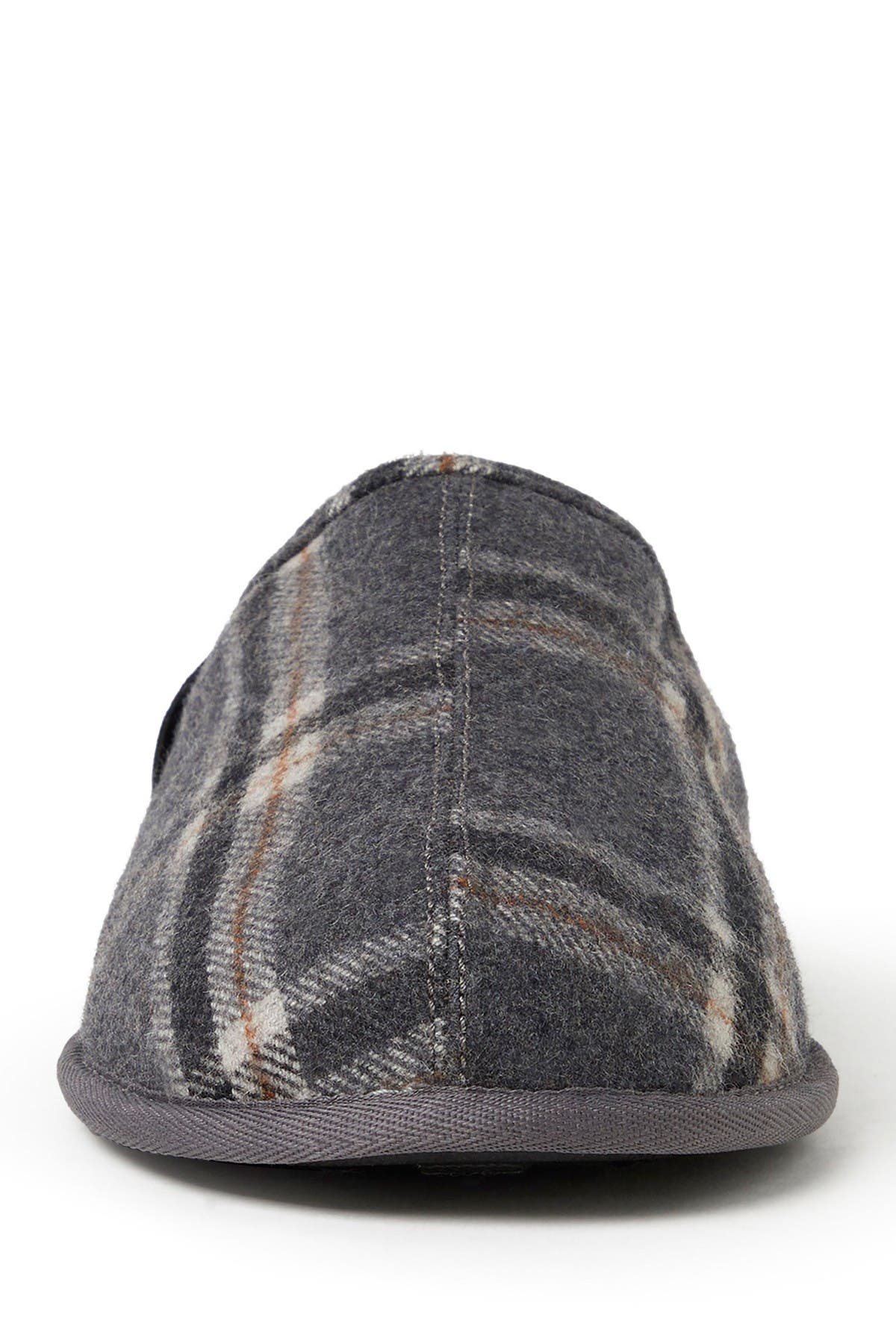 DEARFOAMS Microwool Genuine Shearling Cuff Plaid Slipper | Nordstromrack