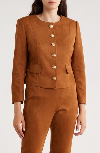 Gemma + Jane Faux Suede Jacket | Nordstromrack
