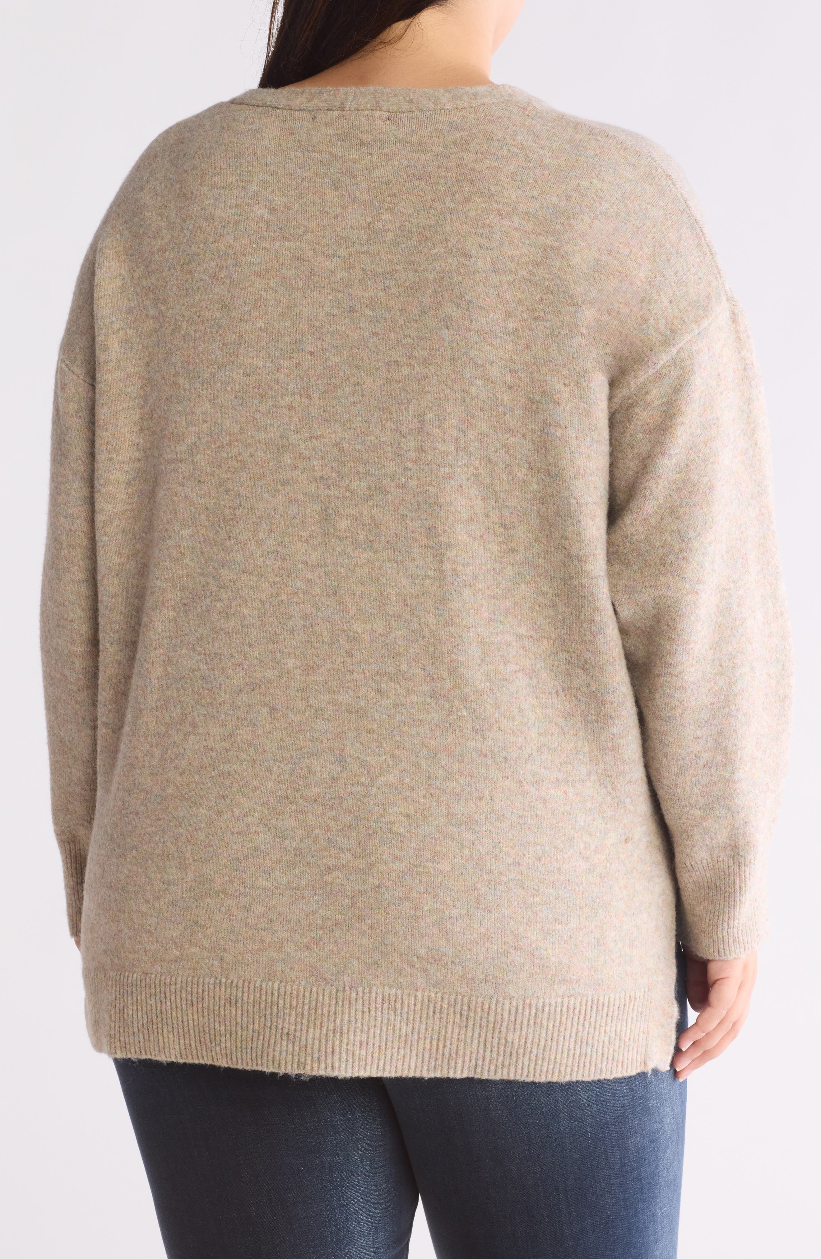 Joseph A V-Neck Side Slit Sweater | Nordstromrack