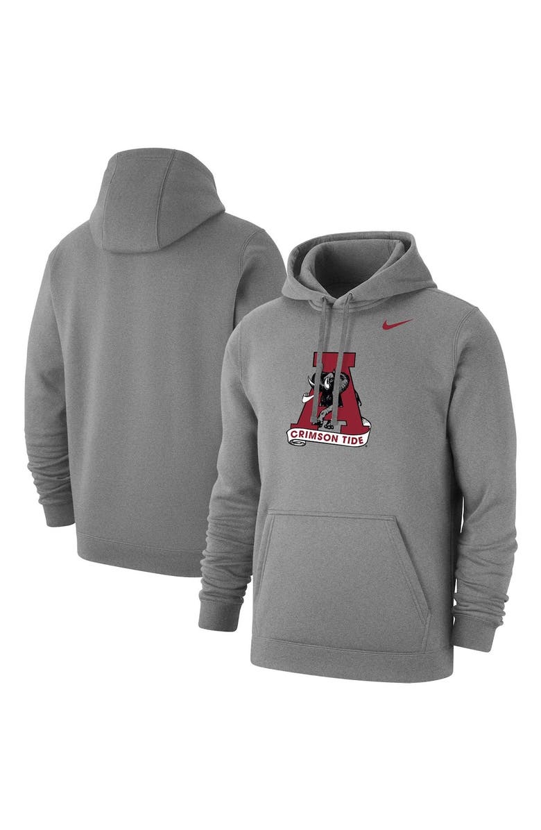 Nike Men's Nike Heathered Gray Alabama Crimson Tide Big & Tall Primary ...