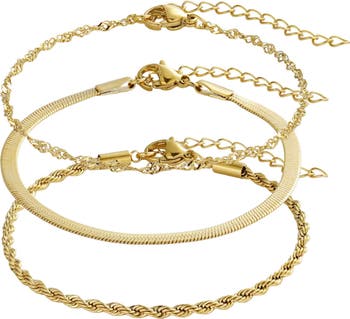 Adornia Set of 3 Assorted Chain Bracelets | Nordstromrack