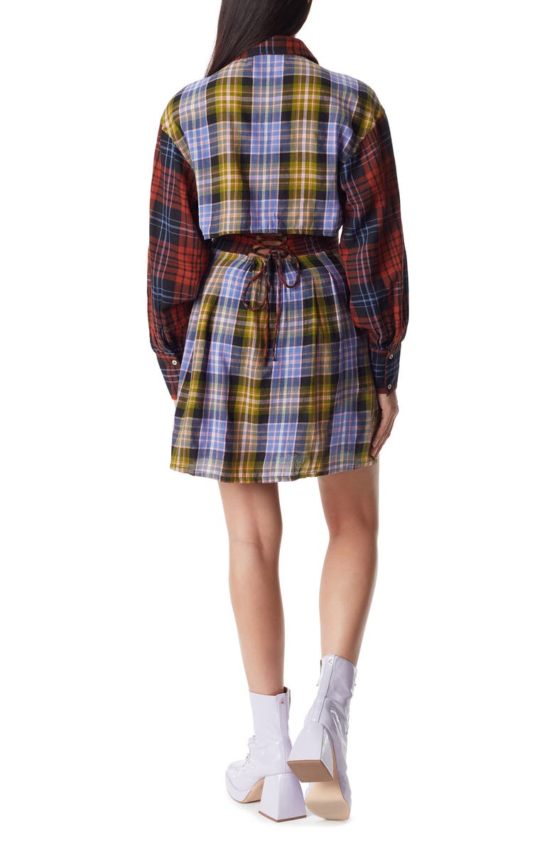 Circus NY by Sam Edelman Daniella Mixed Plaid Long Sleeve Mini ...
