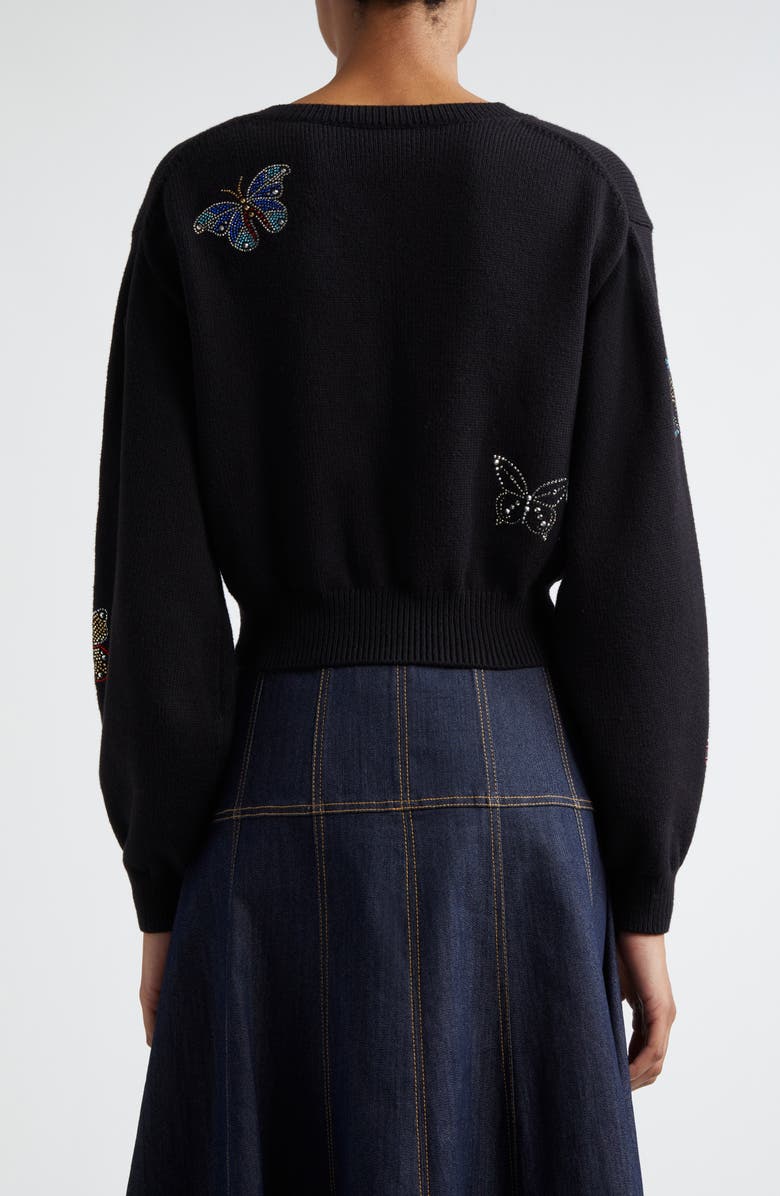 Cinq à Sept Lisette Butterfly Embellished Cardigan | Nordstromrack