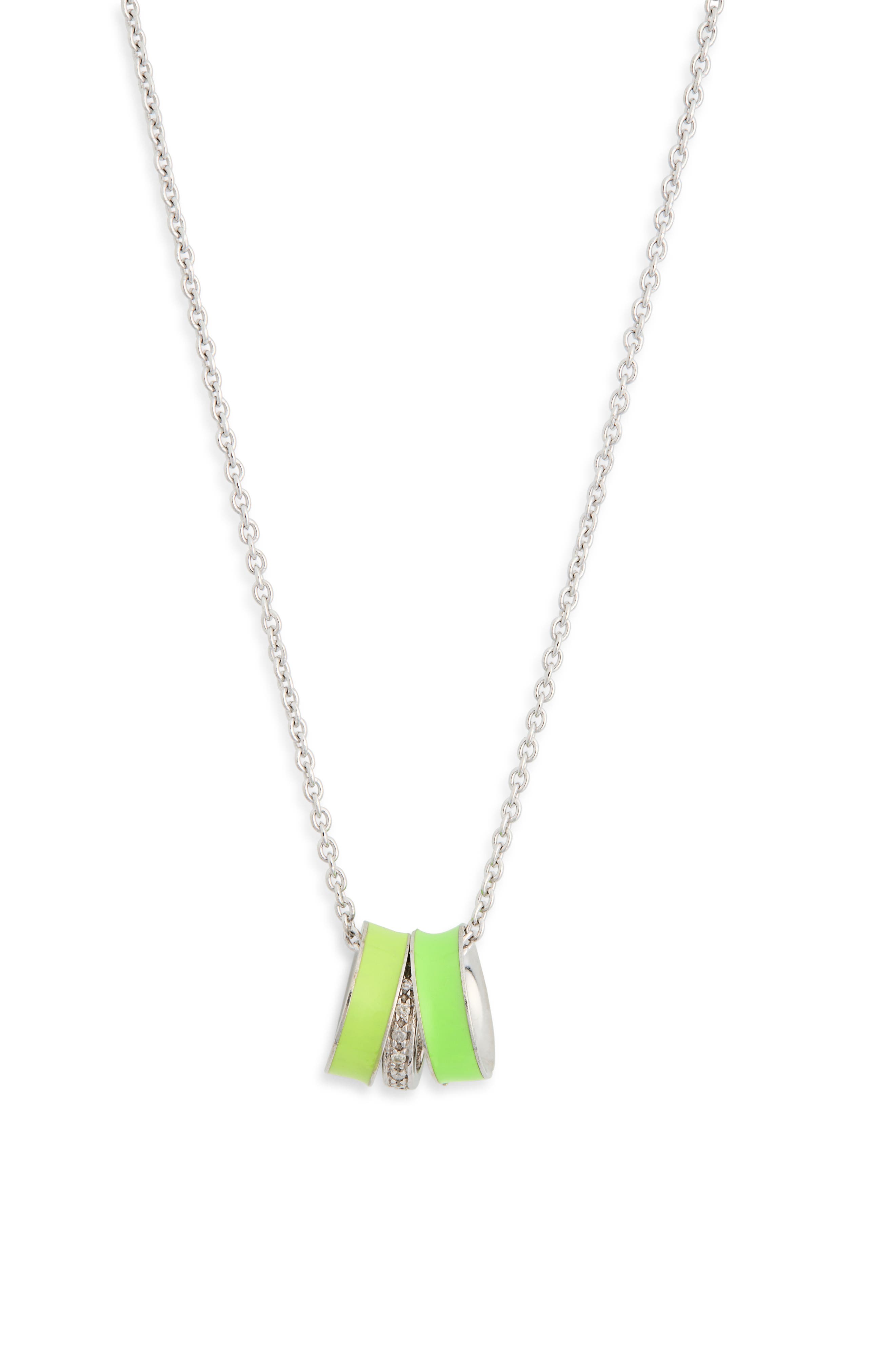 MESHMERISE Three Ring Pendant Necklace | Nordstromrack