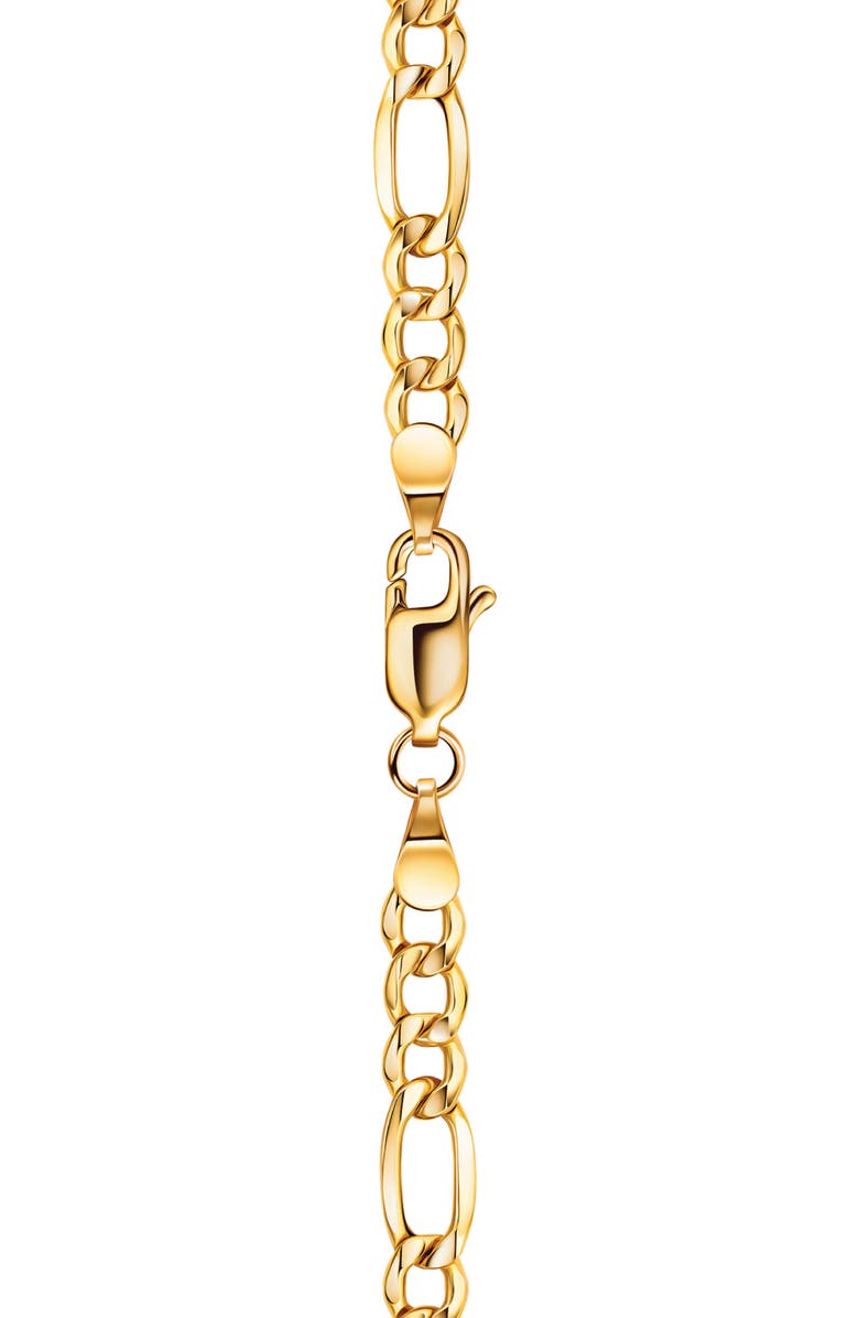 BEST SILVER 10K Yellow Gold Figaro Chain Necklace | Nordstromrack