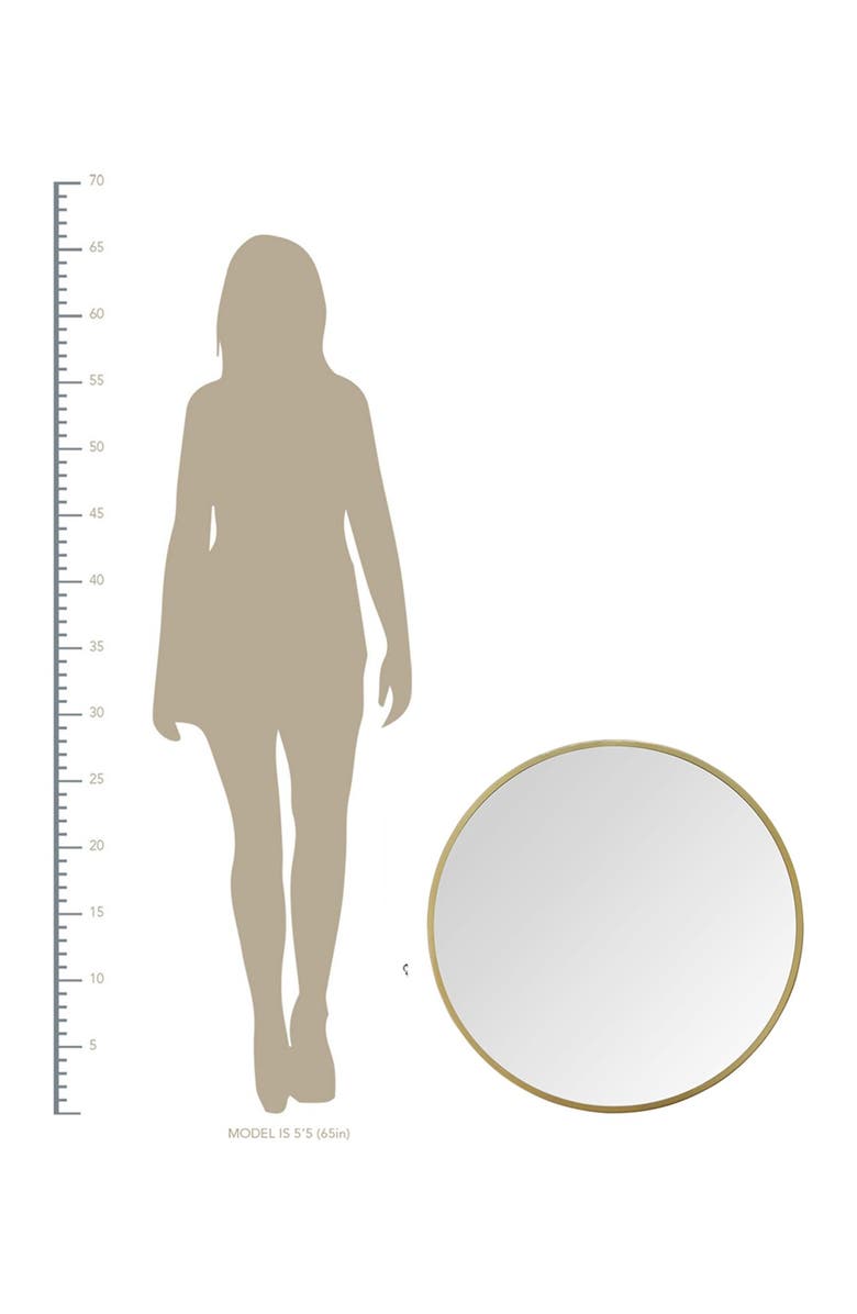 STRATTON HOME DECOR 28" Aubrey Gold Metal Wall Mirror | Nordstromrack
