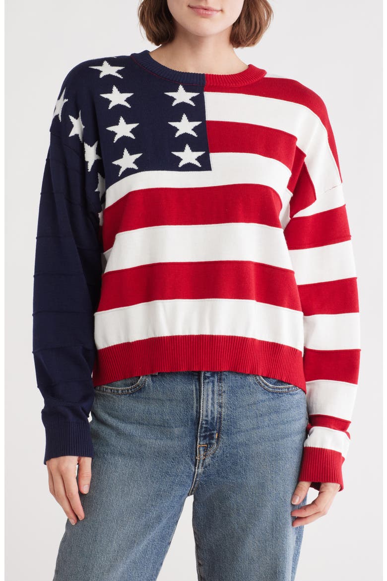 American Flag Pullover Sweater (Women) | Nordstromrack