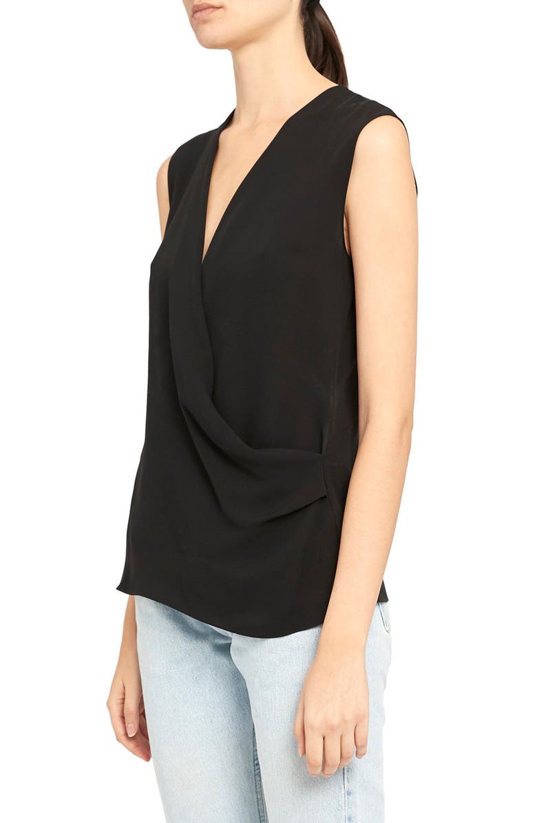 Theory Draped Classic Silk Shell | Nordstrom