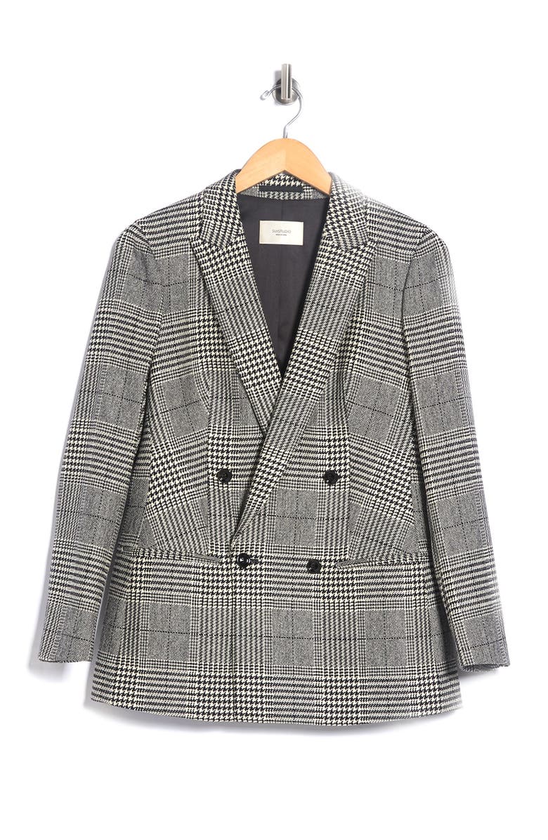 SUISTUDIO Joss Plaid Double Breasted Jacket | Nordstromrack