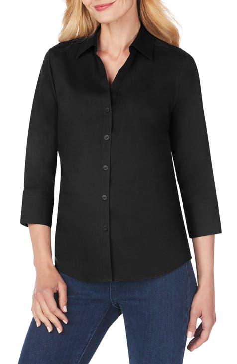 Women's Black Button Up Tops | Nordstrom