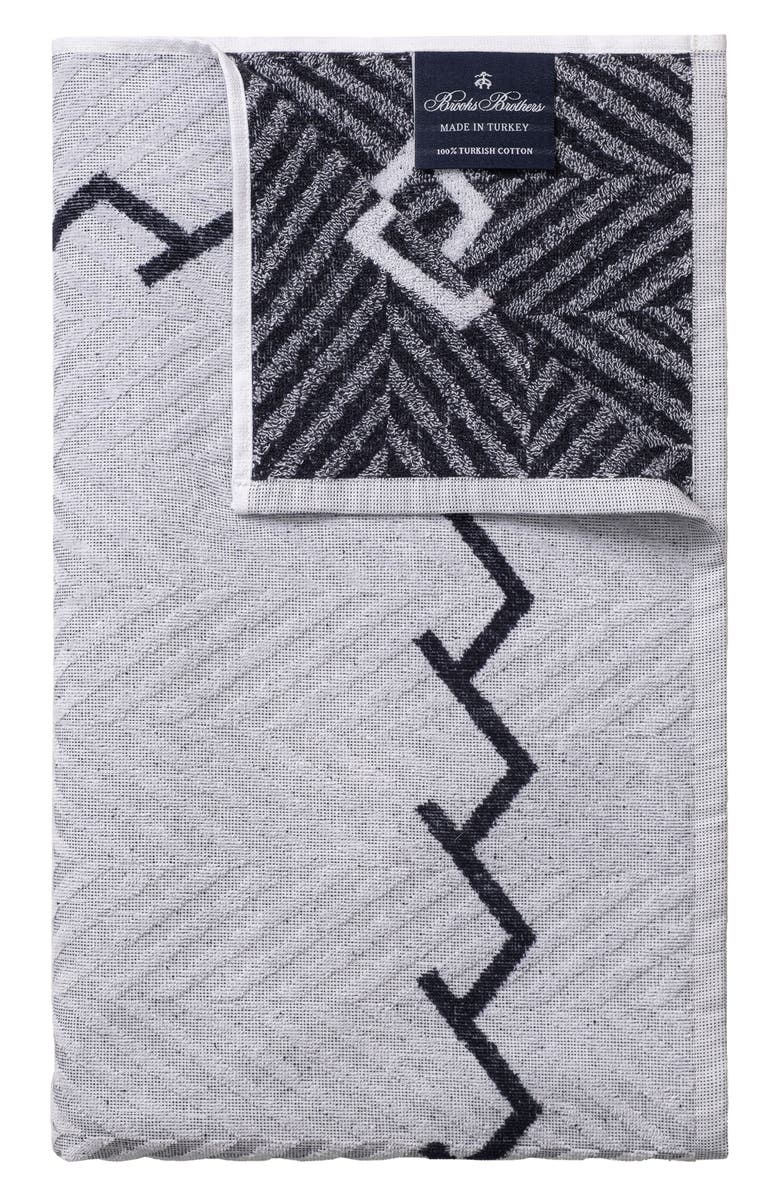 Brooks Brothers Logo Cotton Beach Towel | Nordstromrack