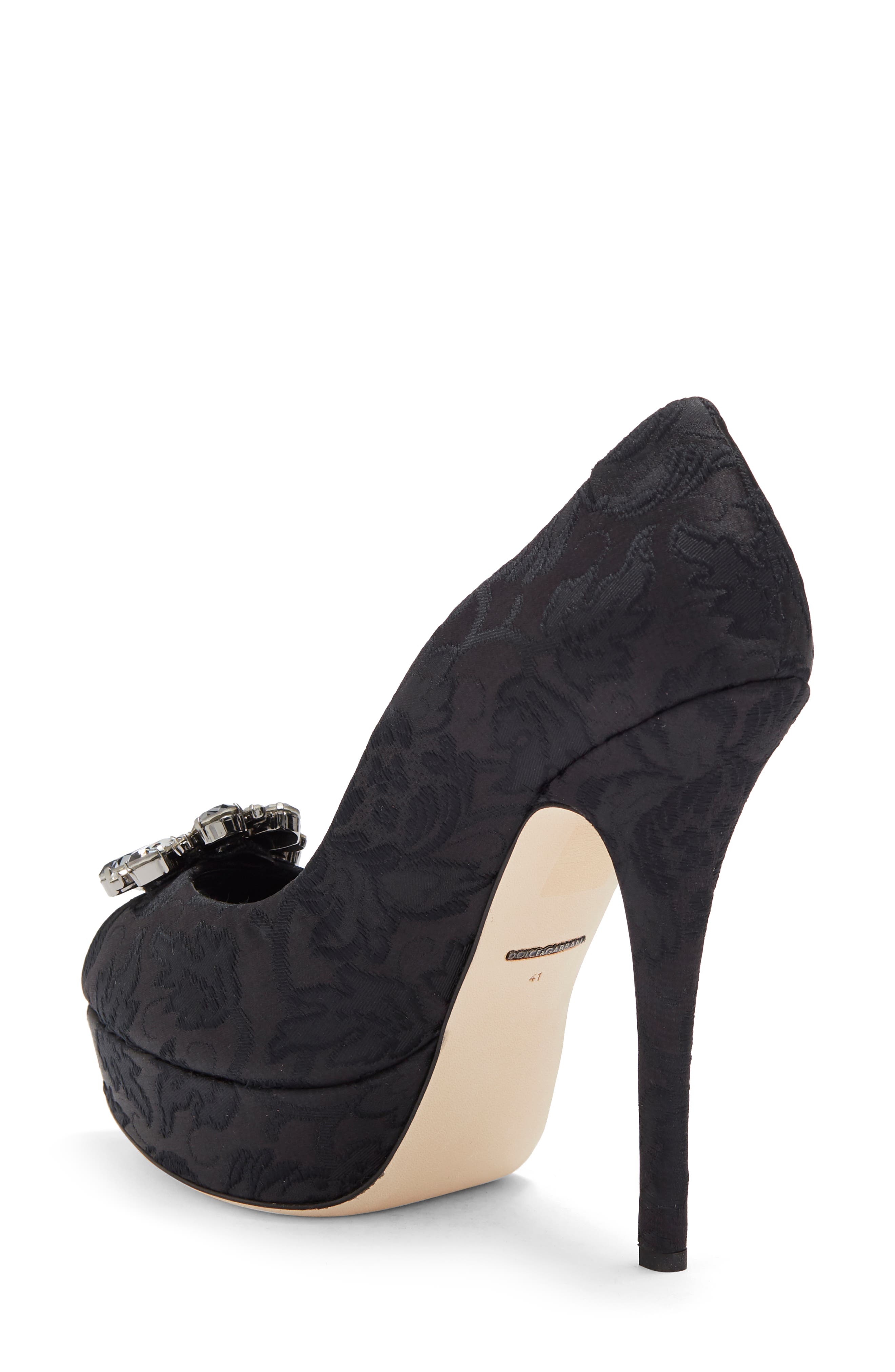 Dolce&Gabbana Embellished Peep Toe Stiletto Sandal (Women) | Nordstromrack