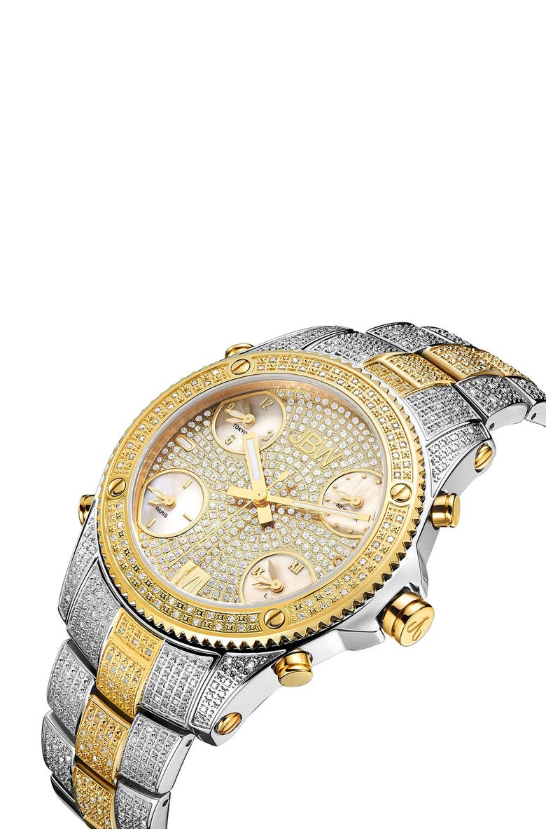 JBW Jet Setter Diamond Bracelet Watch, 50mm - 2.34 ctw | Nordstromrack