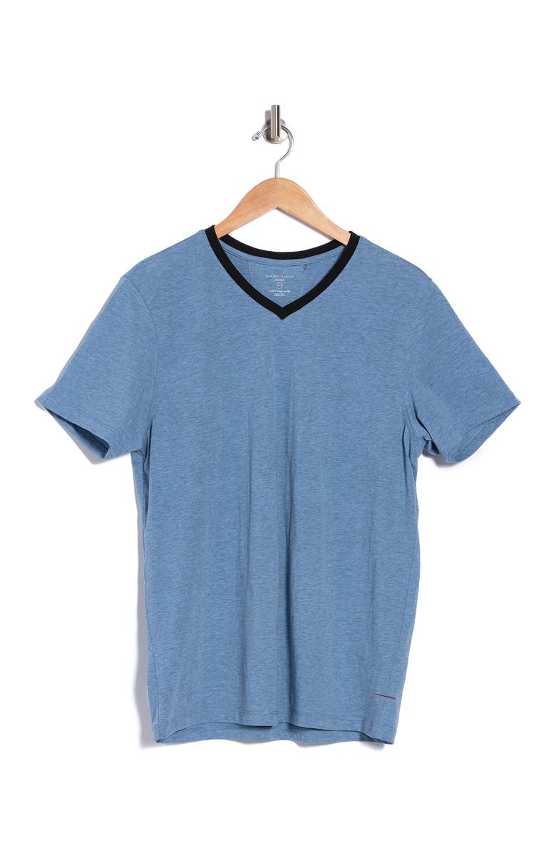 Daniel Buchler Contrast V-Neck Knit T-Shirt | Nordstromrack