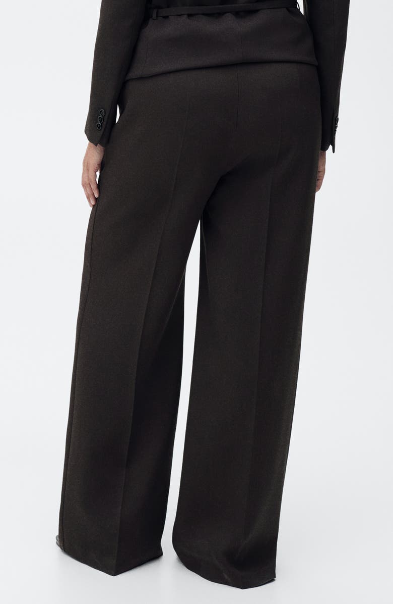 MANGO Pleated Straight Leg Pants | Nordstromrack