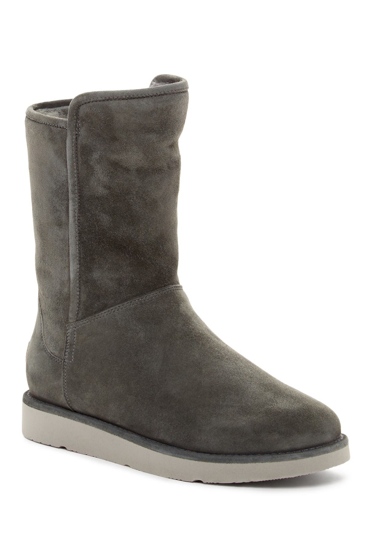 UGG® Abree Genuine Shearling Short Zip Boot | Nordstromrack