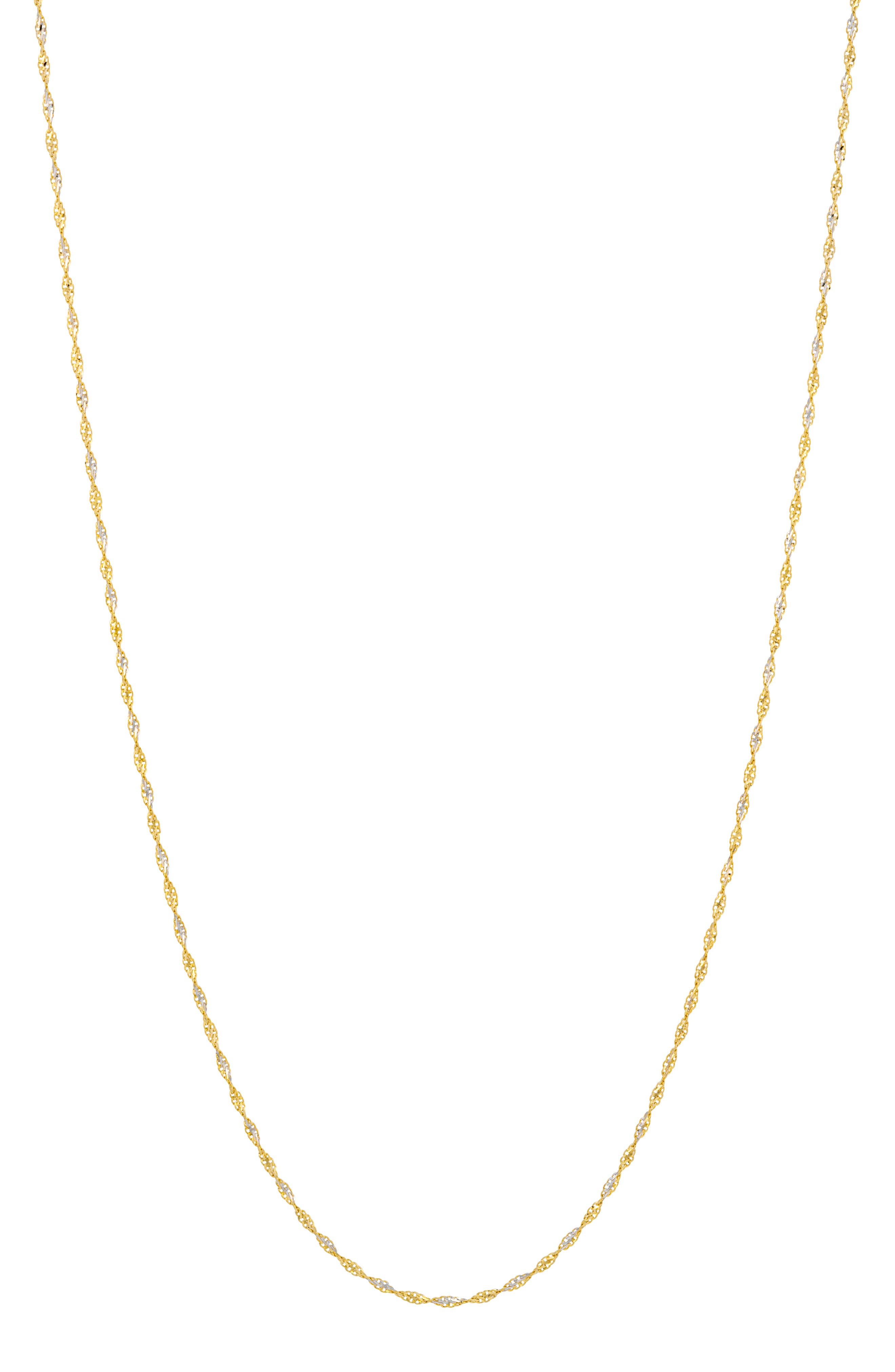 HAWLEY ST Two-Tone Twisted Dorica Chain Necklace | Nordstromrack