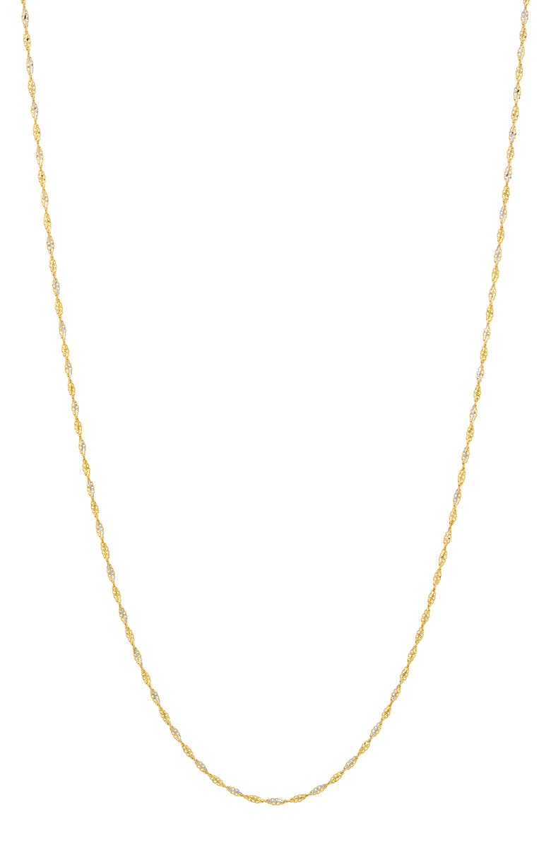 HAWLEY ST Two-Tone Twisted Dorica Chain Necklace | Nordstromrack