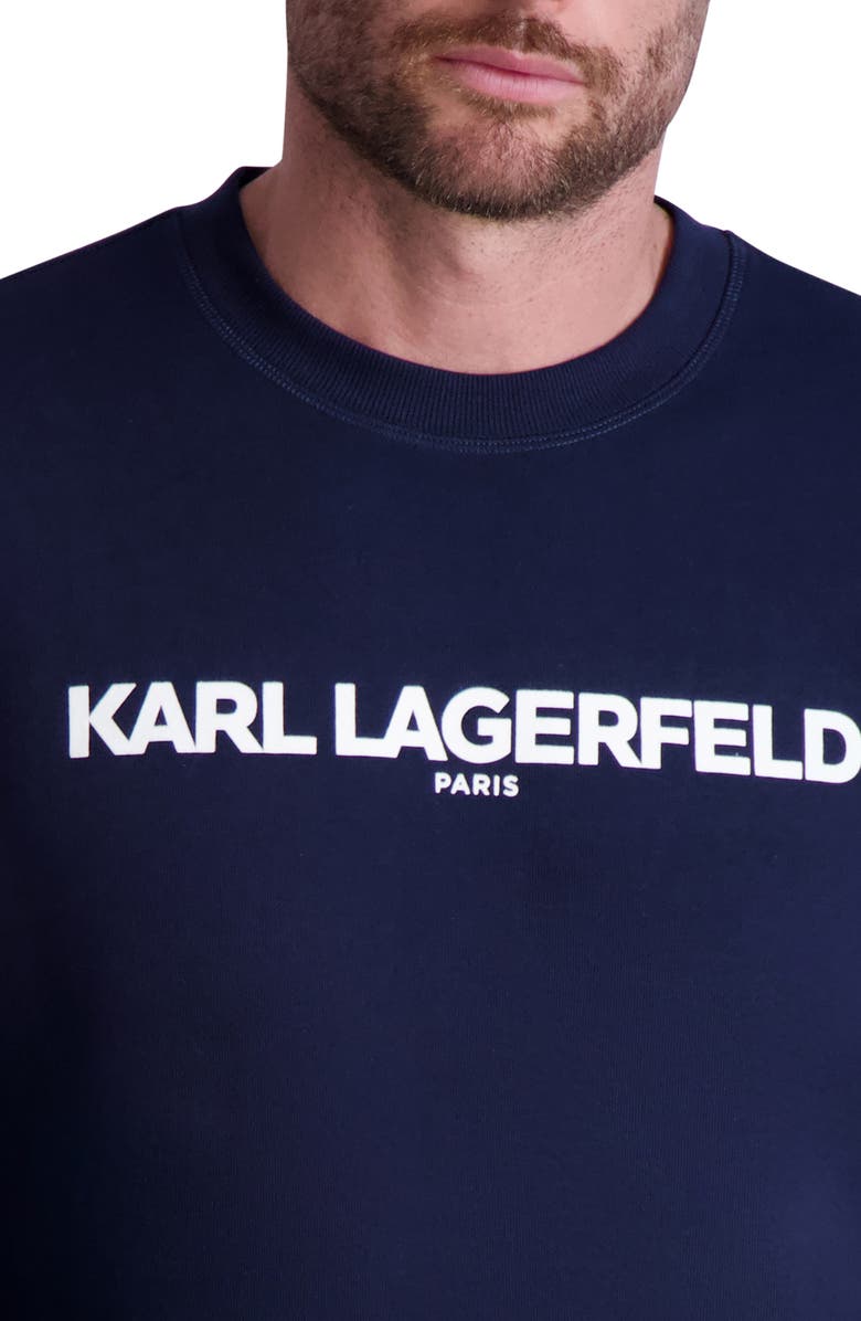 KARL LAGERFELD PARIS French Terry Logo Sweatshirt | Nordstromrack