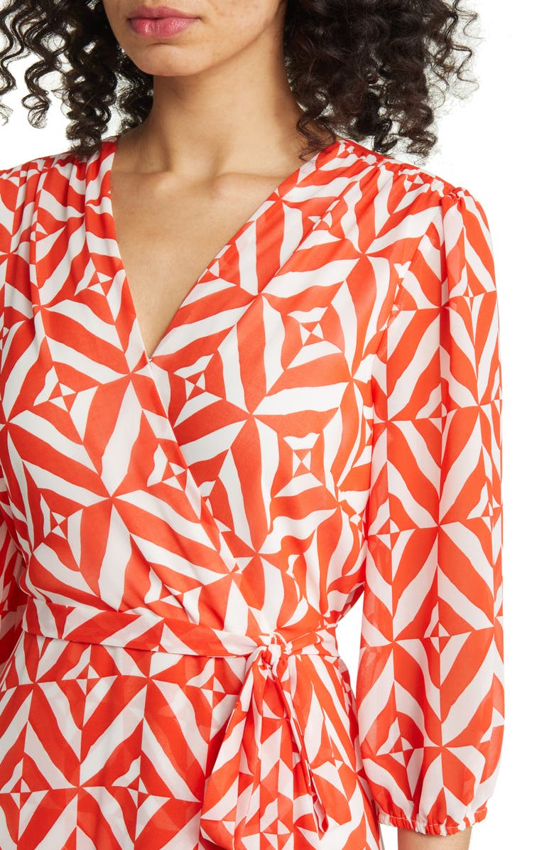 Sam Edelman Geo Print Faux Wrap Dress | Nordstromrack