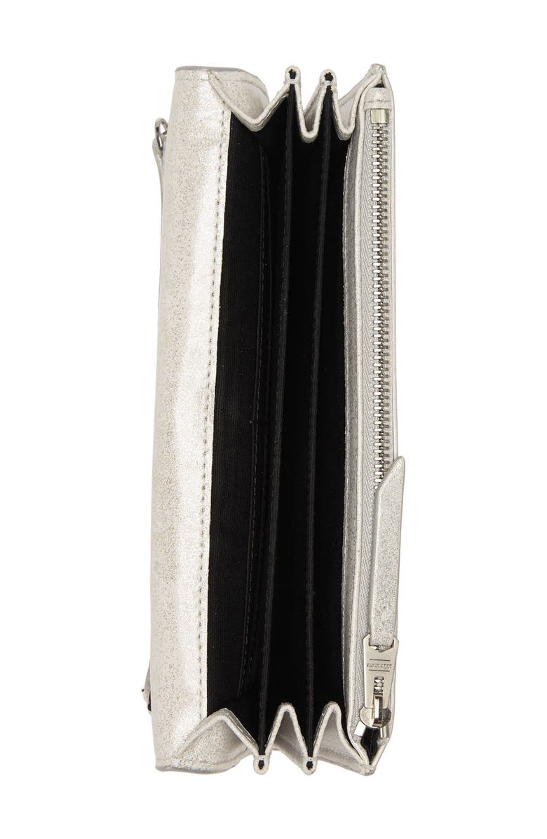 AllSaints Glitz Leather Chain Wallet | Nordstromrack