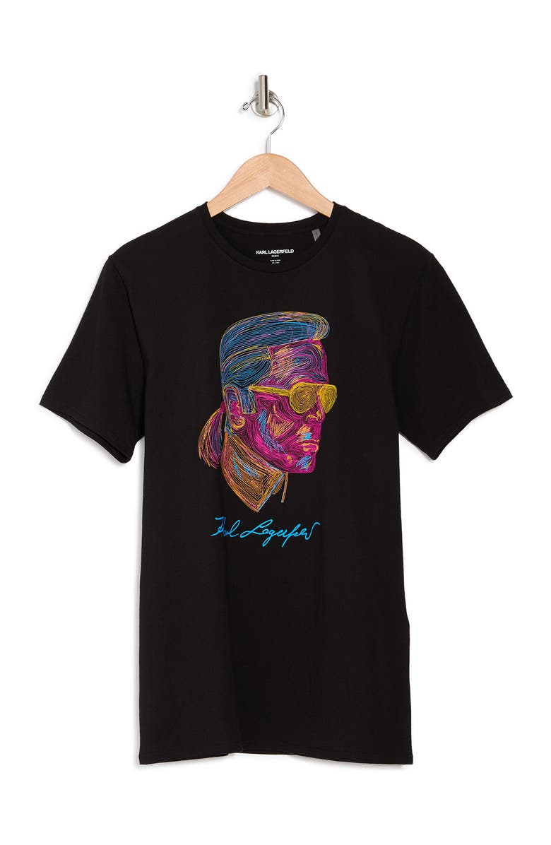 KARL LAGERFELD PARIS Karl Neon Sketch T-Shirt | Nordstromrack