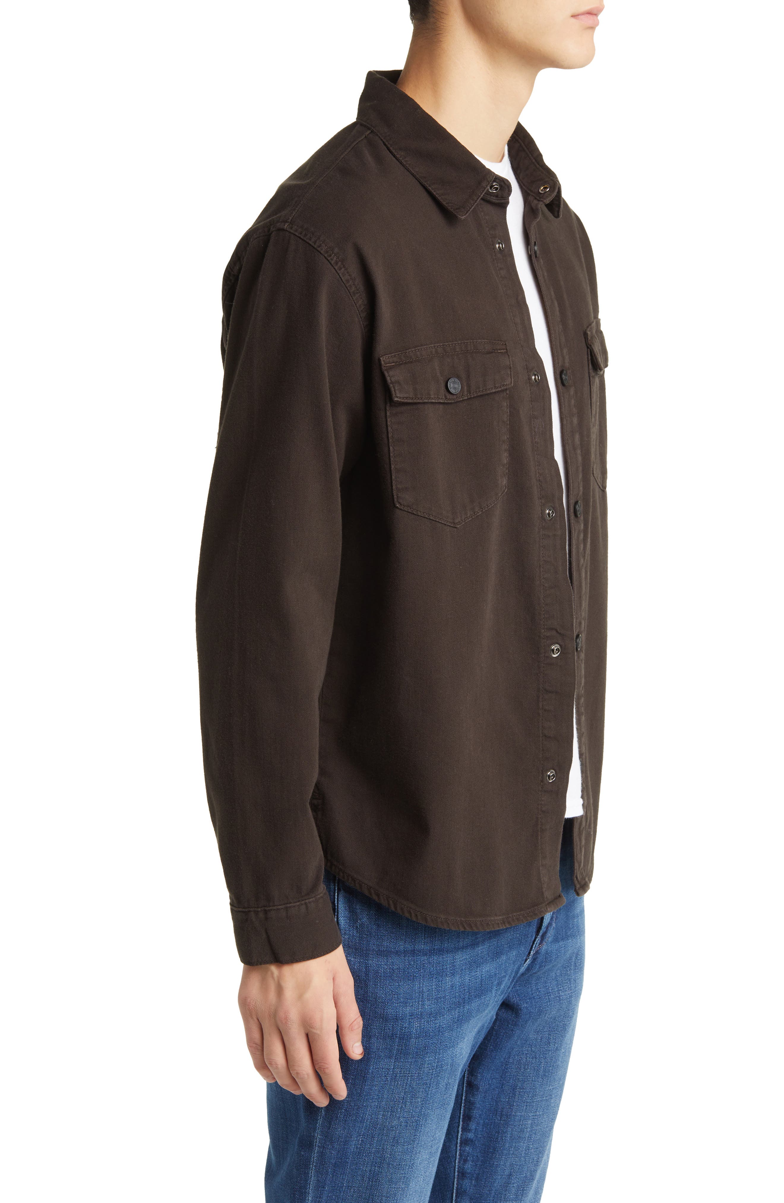 FRAME Denim Snap-Up Shirt | Nordstromrack