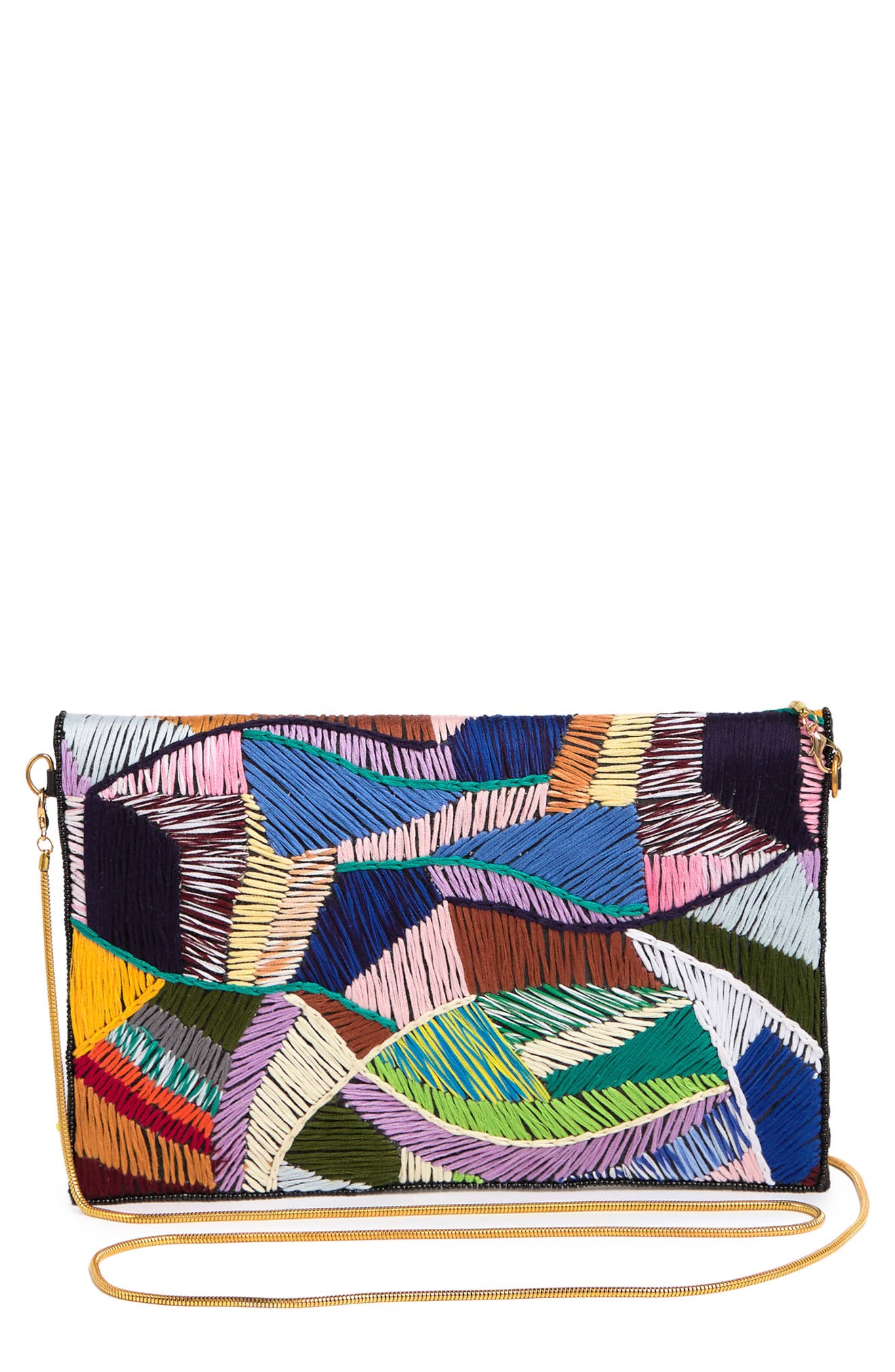 RICKI DESIGNS Embroidered Envelope Shoulder Bag | Nordstromrack
