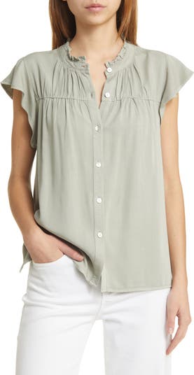 Rails Ruthie Flutter Sleeve Shirt | Nordstrom