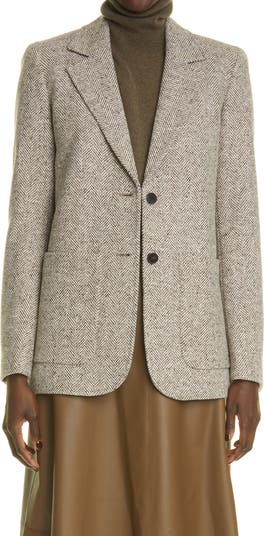 Lafayette 148 New York Benson Herringbone Wool Blazer | Nordstrom