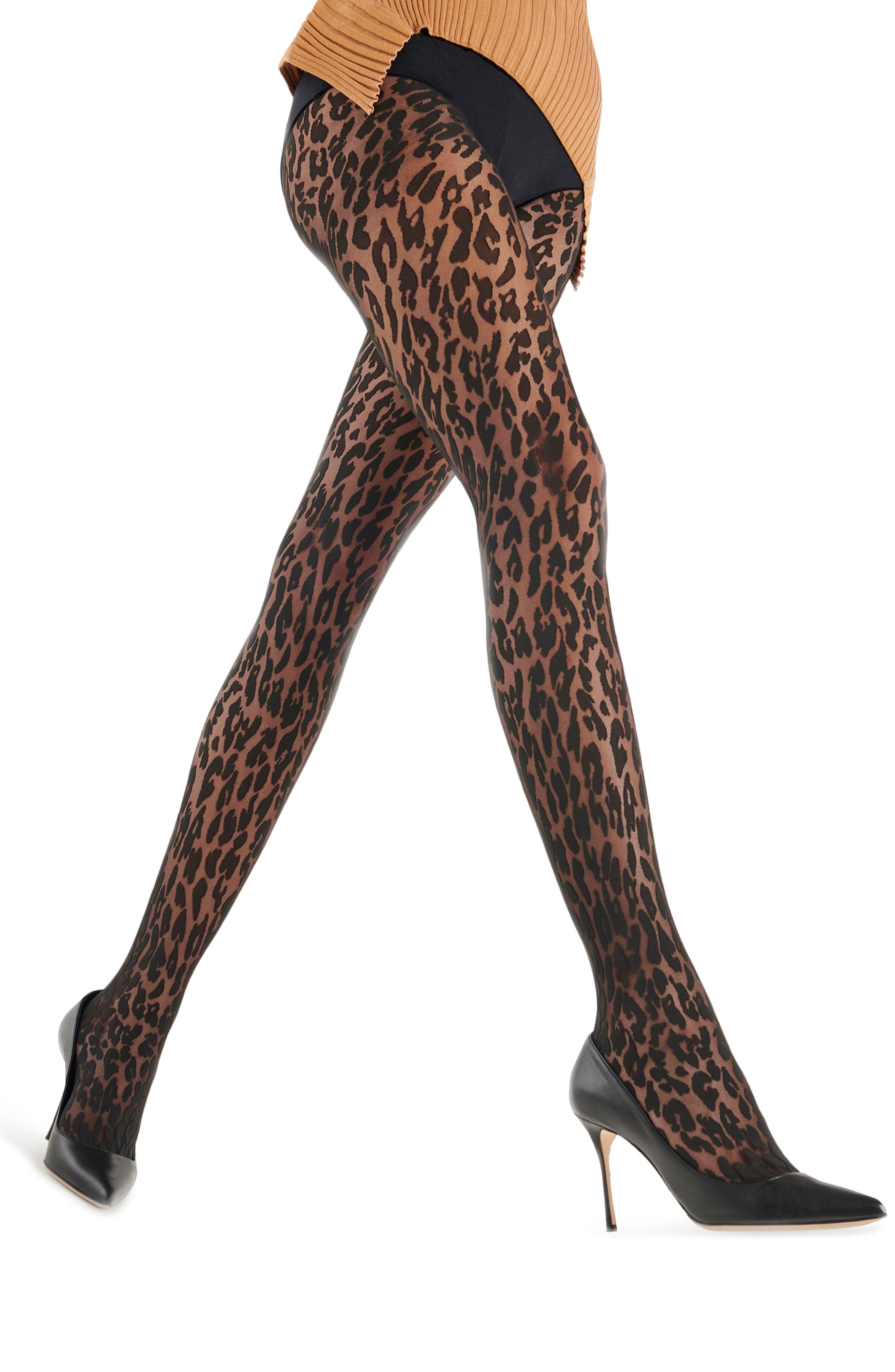 Wolford Josey Leopard Pattern Tights | Nordstrom