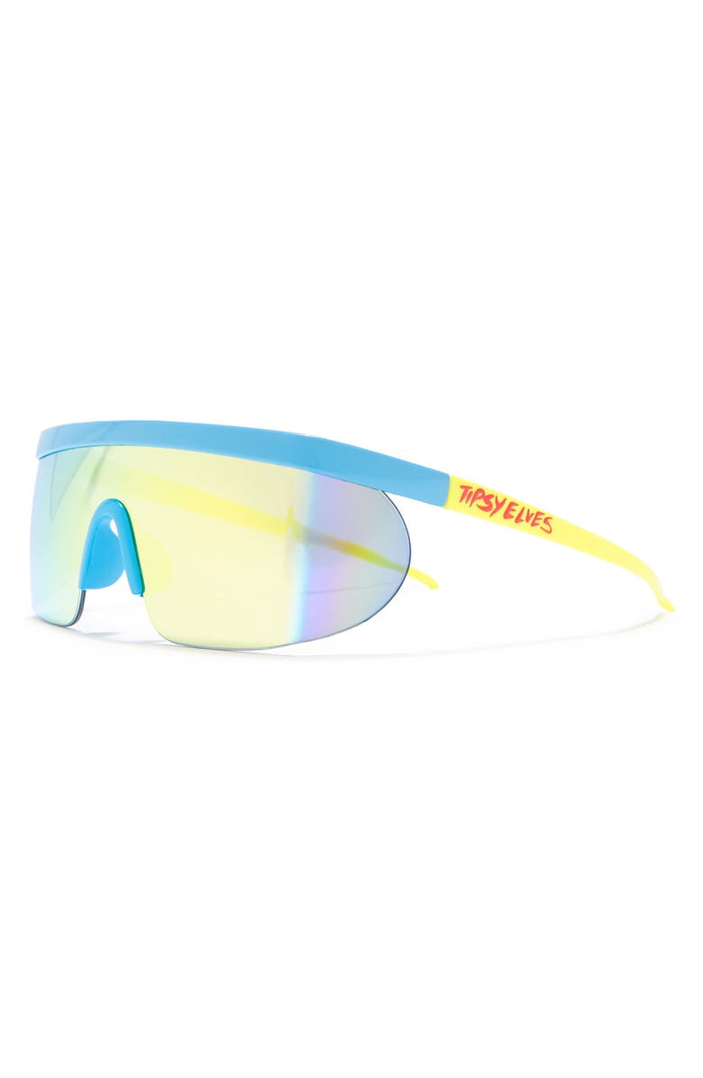 TIPSY ELVES Yellow Frame Jam Blaster 50mm Oversized Sunglasses ...