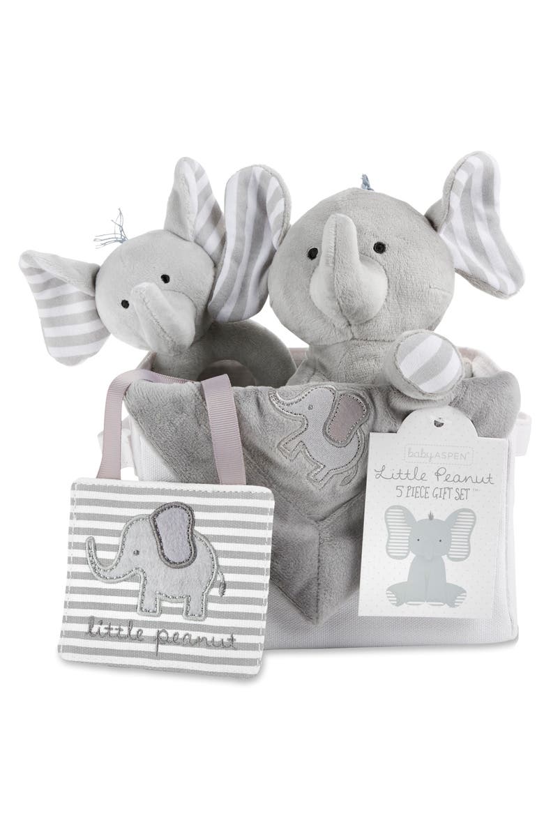 Baby Aspen Little Peanut Elephant 5-Piece Gift Set | Nordstrom