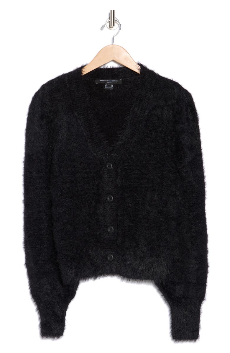 French Connection Meena Fluffy Eyelash Cardigan | Nordstromrack