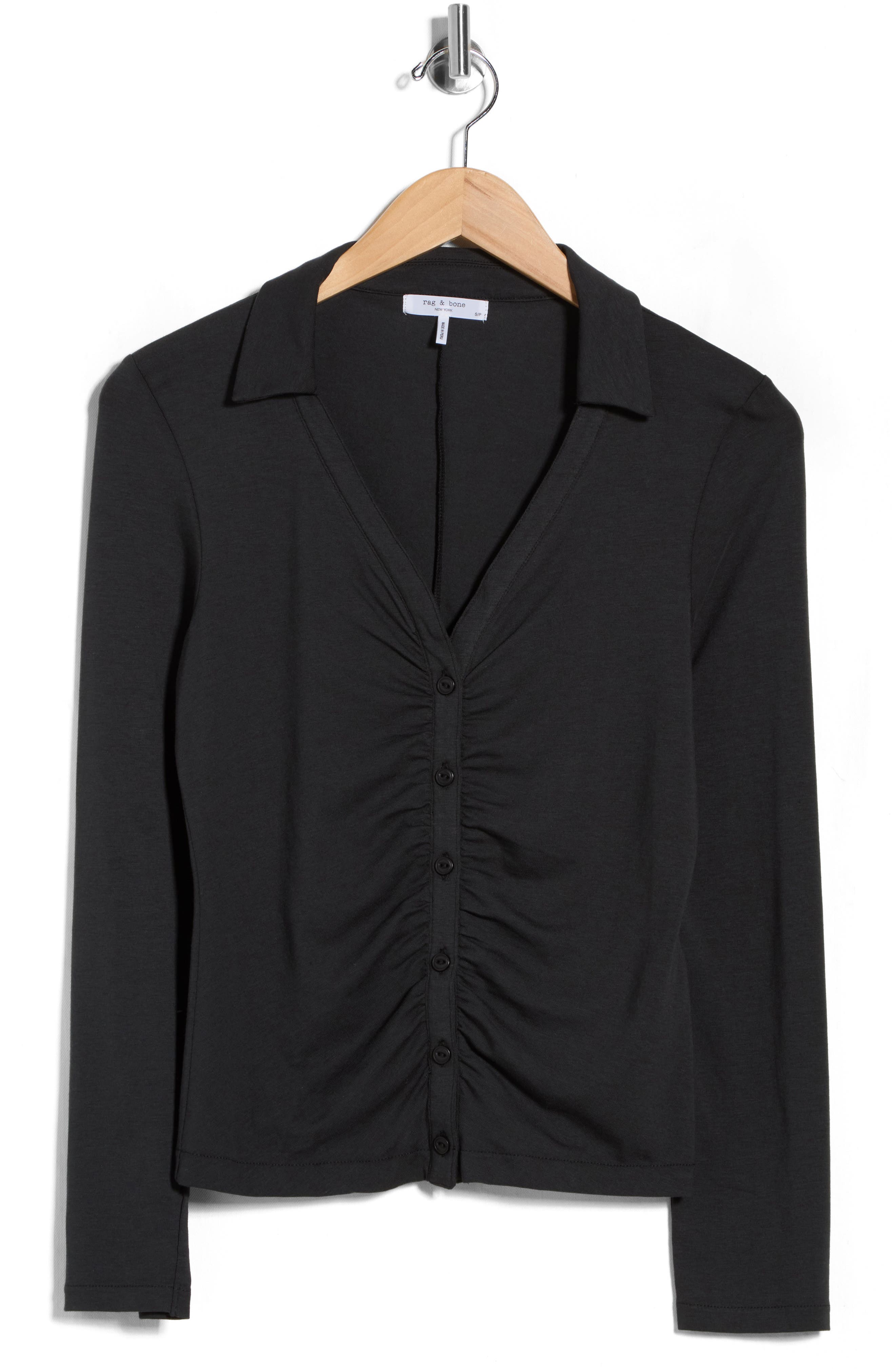 Lucy Ruched Polo Button-Up Shirt (Women) | Nordstromrack