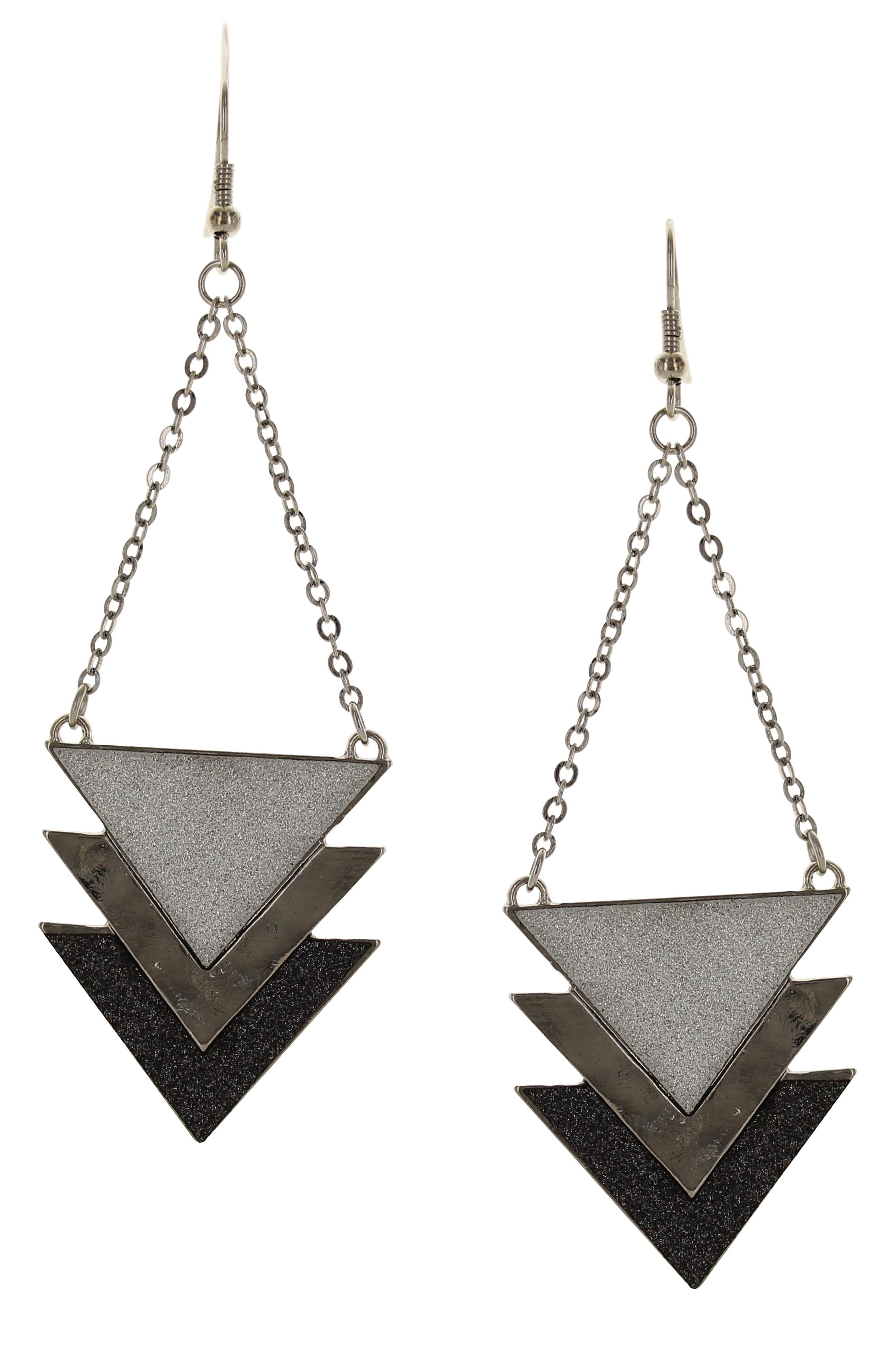 OLIVIA WELLES Selena Shimmer Arrow Drop Earrings | Nordstromrack