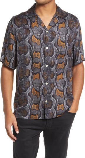 AllSaints Men's Copperhead Short Sleeve Button-Up Shirt | Nordstrom