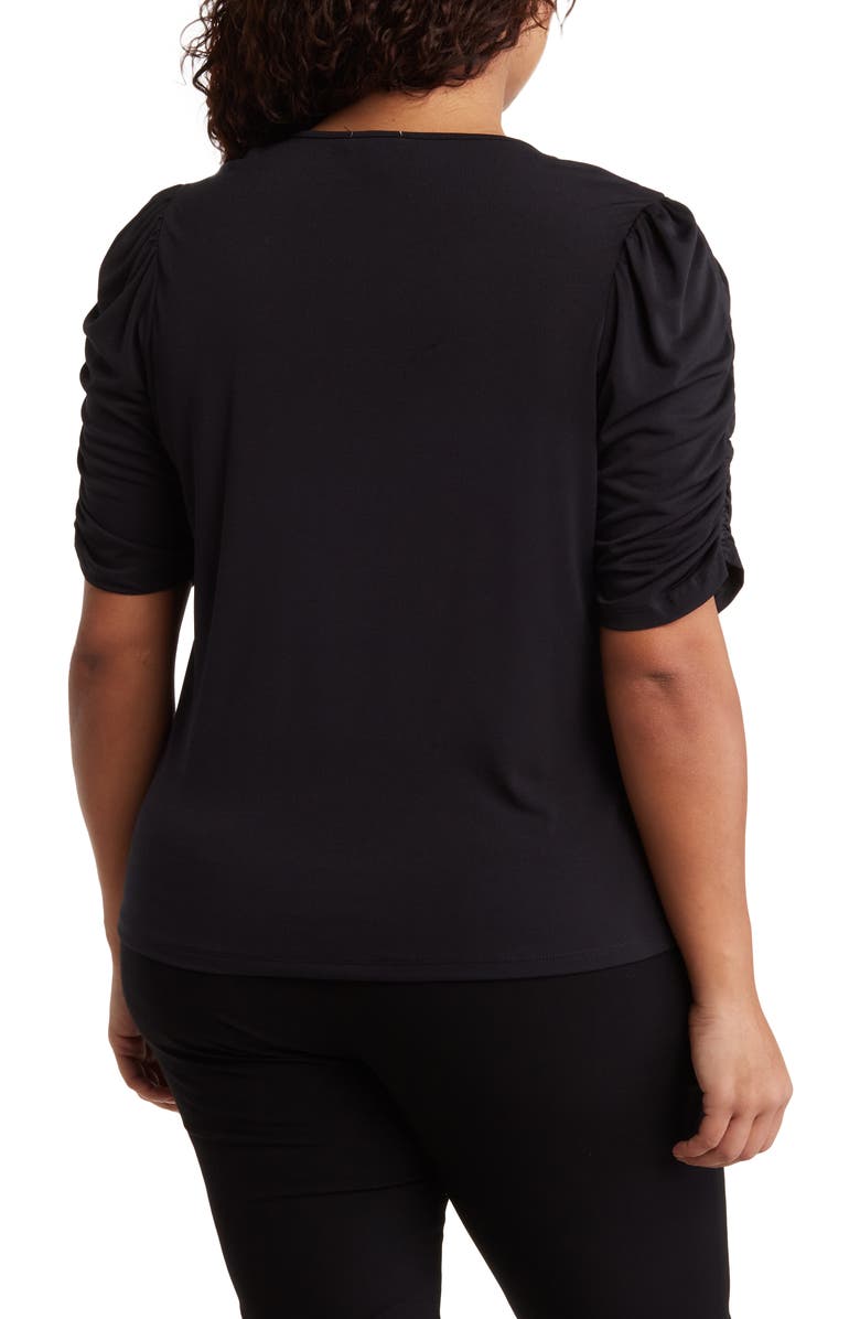 COMO BLU Mesh Panel Blouse | Nordstromrack