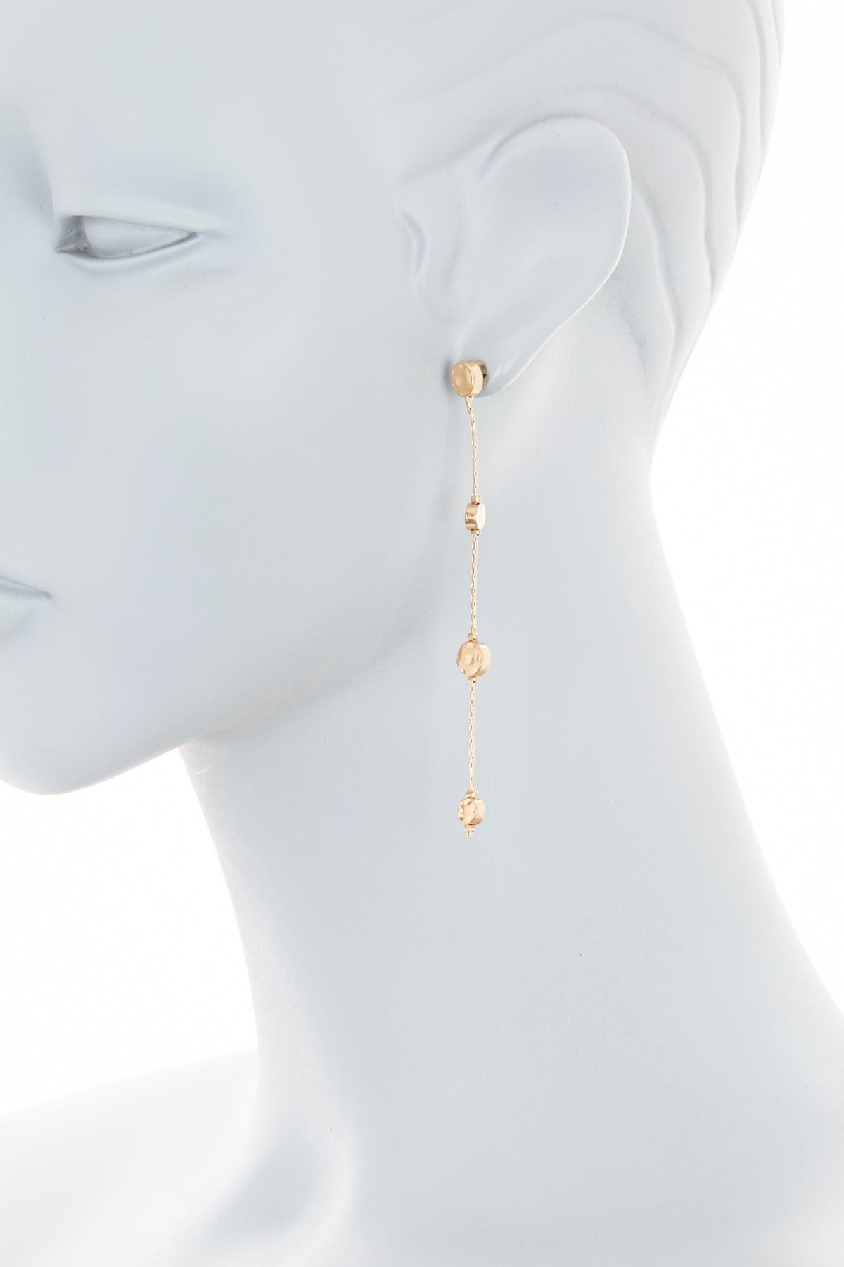 Melrose and Market Textured Flat Disc Linear Drop Earrings | Nordstromrack