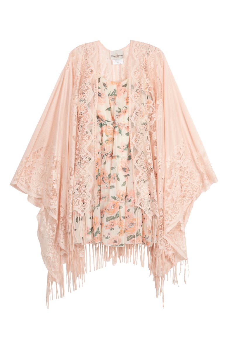 Rare Editions Kids' Floral Tiered Dress & Duster Set | Nordstromrack