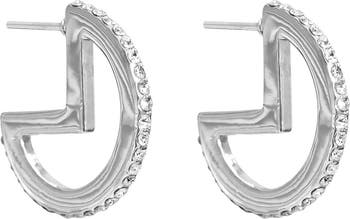 Liza Schwartz Mini Pave Glitzy Hoop Earrings | Nordstromrack