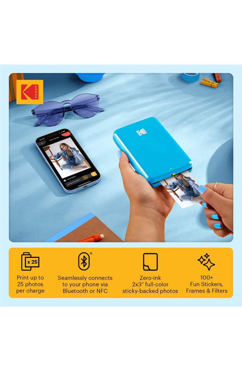 Kodak Step Mobile Instant Photo Printer 2x3, Compatible with iOS ...