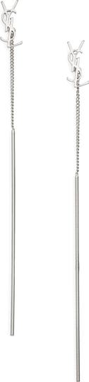 Saint Laurent YSL Threader Earrings | Nordstrom